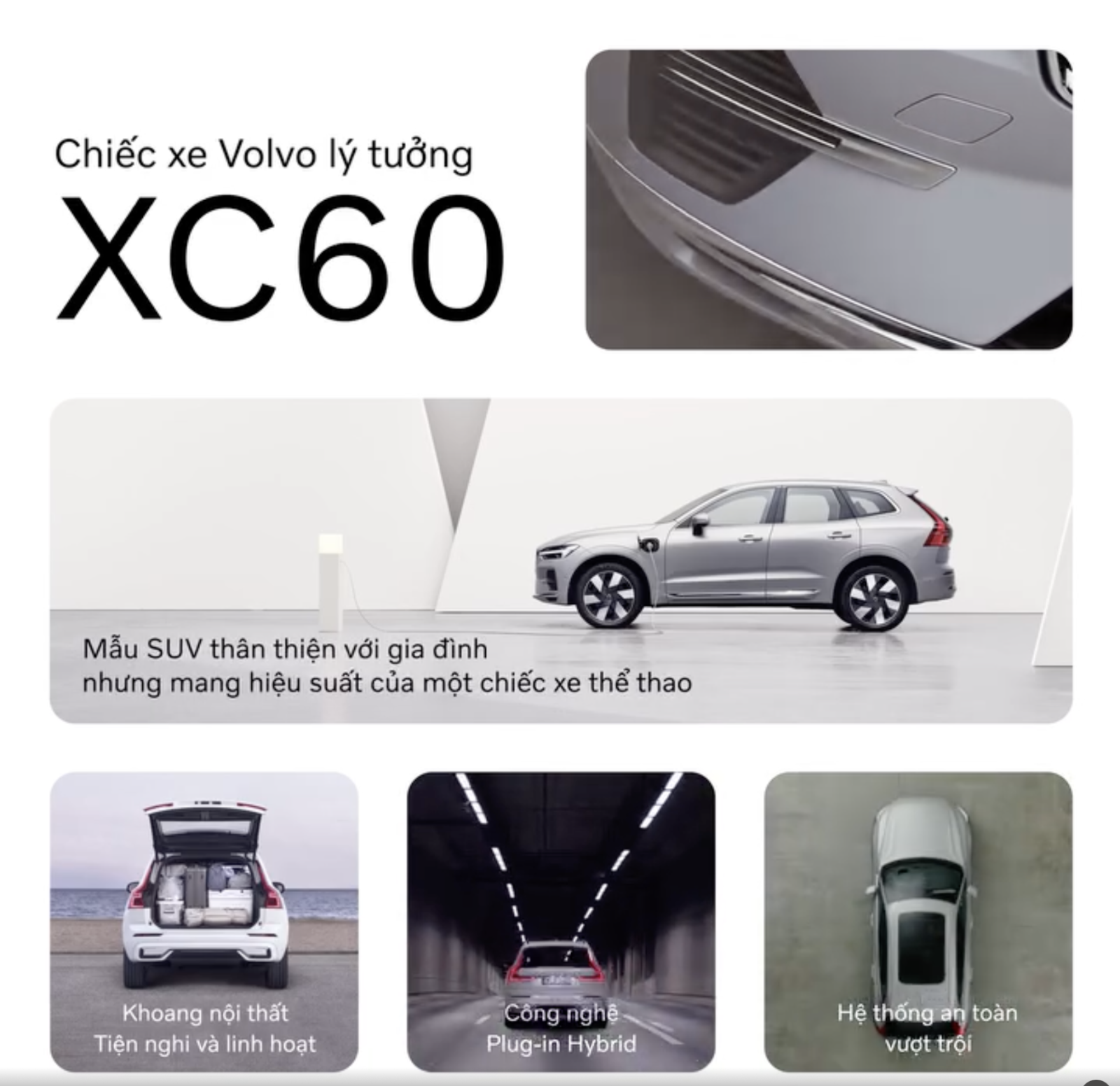 Volvo XC60 Plug-in Hybrid Ultra: Giải pháp tiết kiệm cho môi trường đô thị